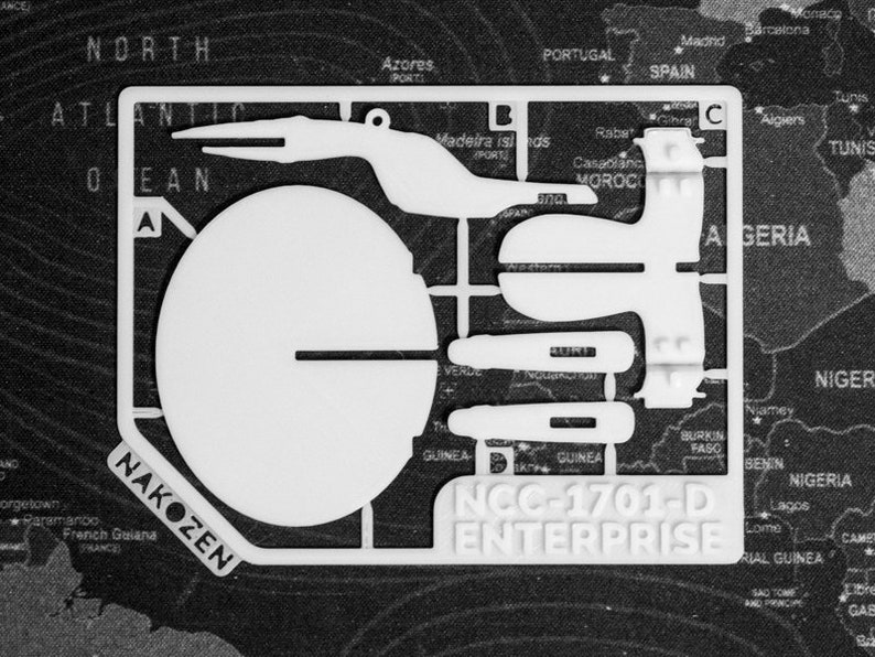 Star Trek Starship Model Kit Cards - Etsy