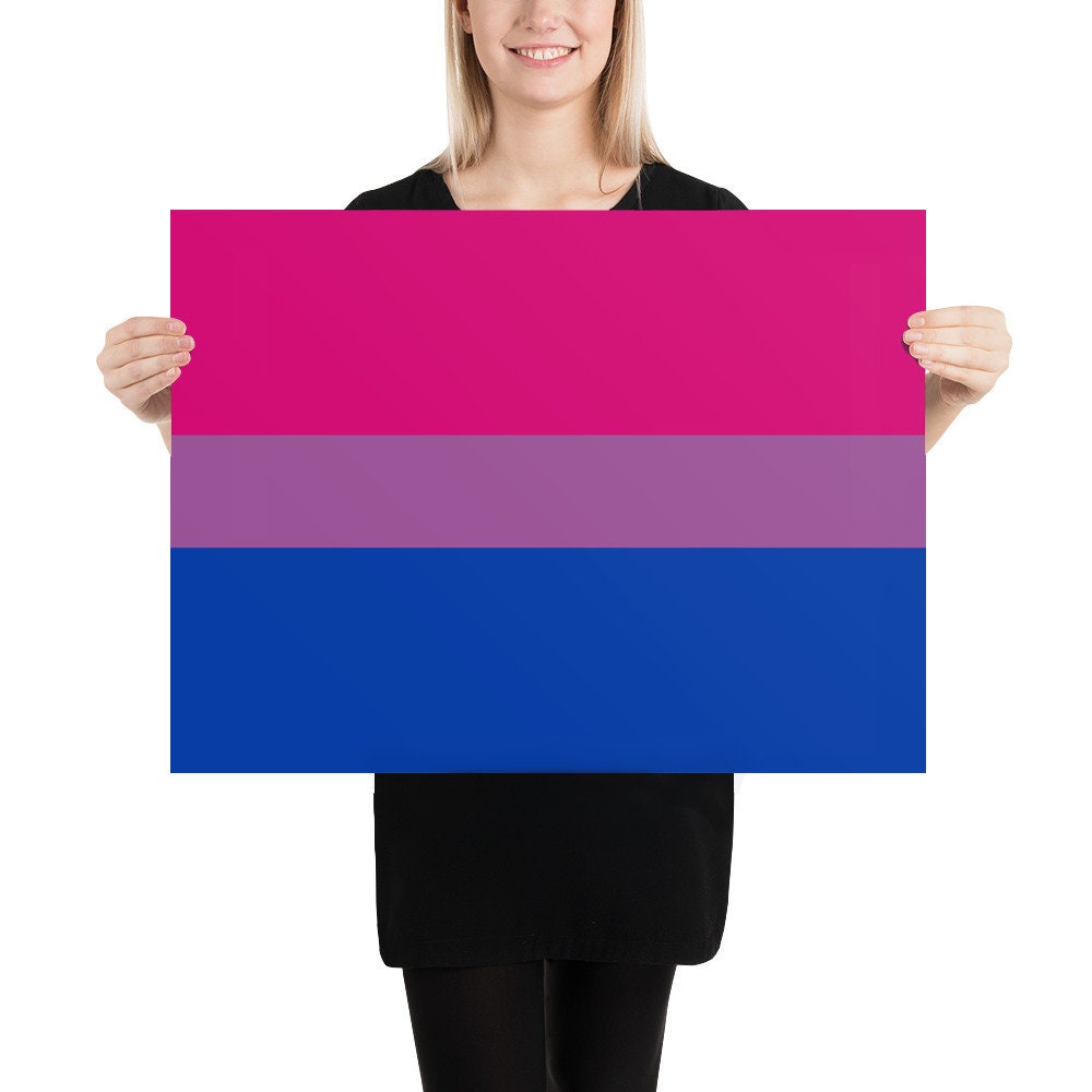 Bisexual Pride Flag Poster - Etsy