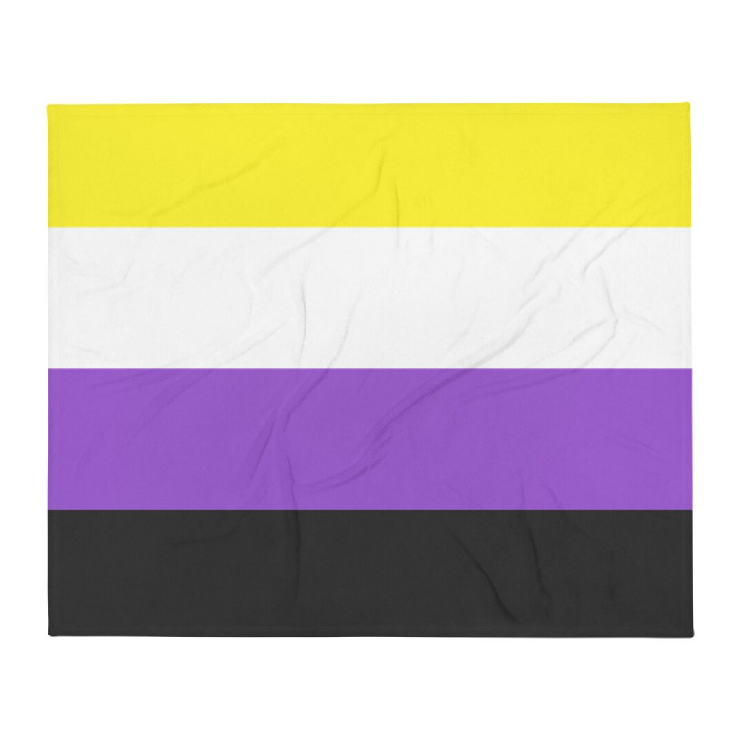 Non Binary Pride Flag Throw Blanket - Etsy Non Binary Pride Flag Throw Blanket - Etsy