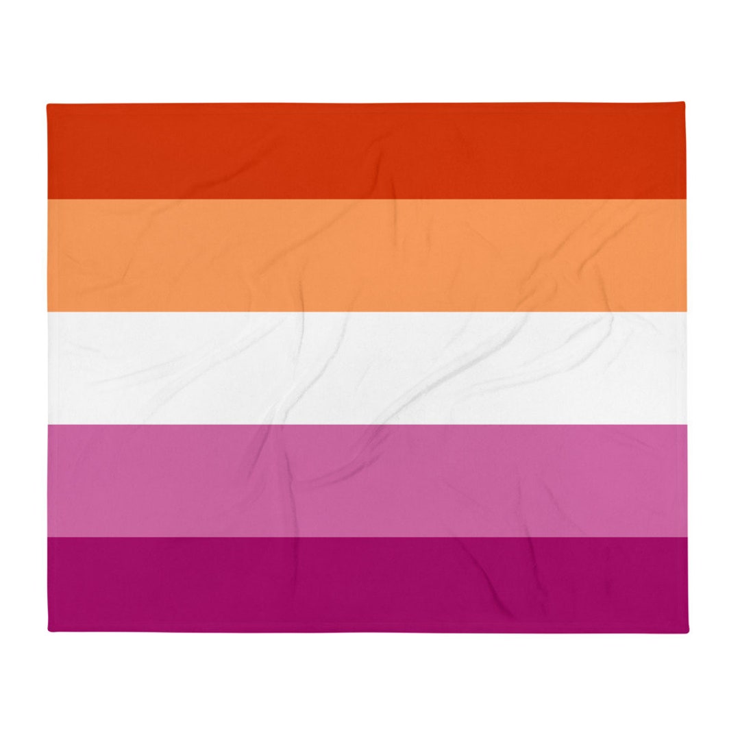 Lesbian Pride Flag Throw Blanket - Etsy