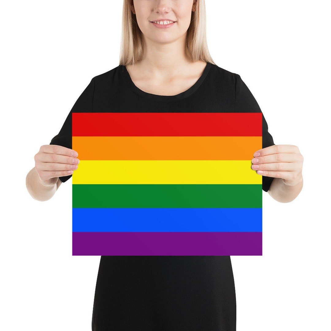 LGBT Flag Poster - Etsy