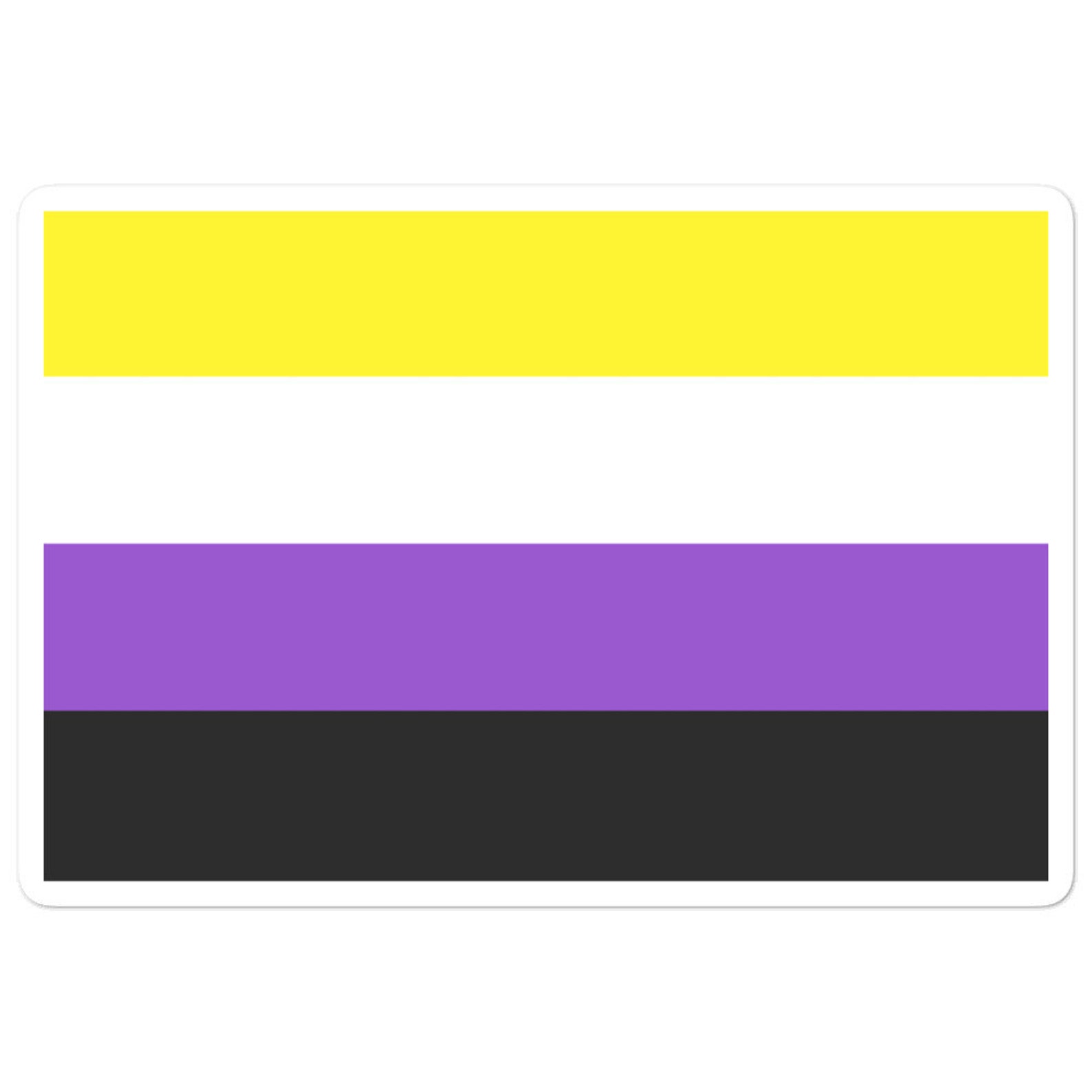 Non Binary Flag Sticker - Etsy