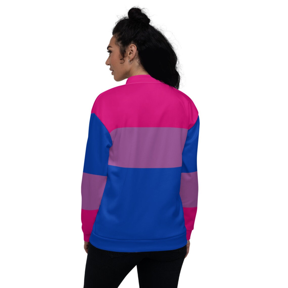 Unisex Bisexual Flag Bomber Jacket - Etsy