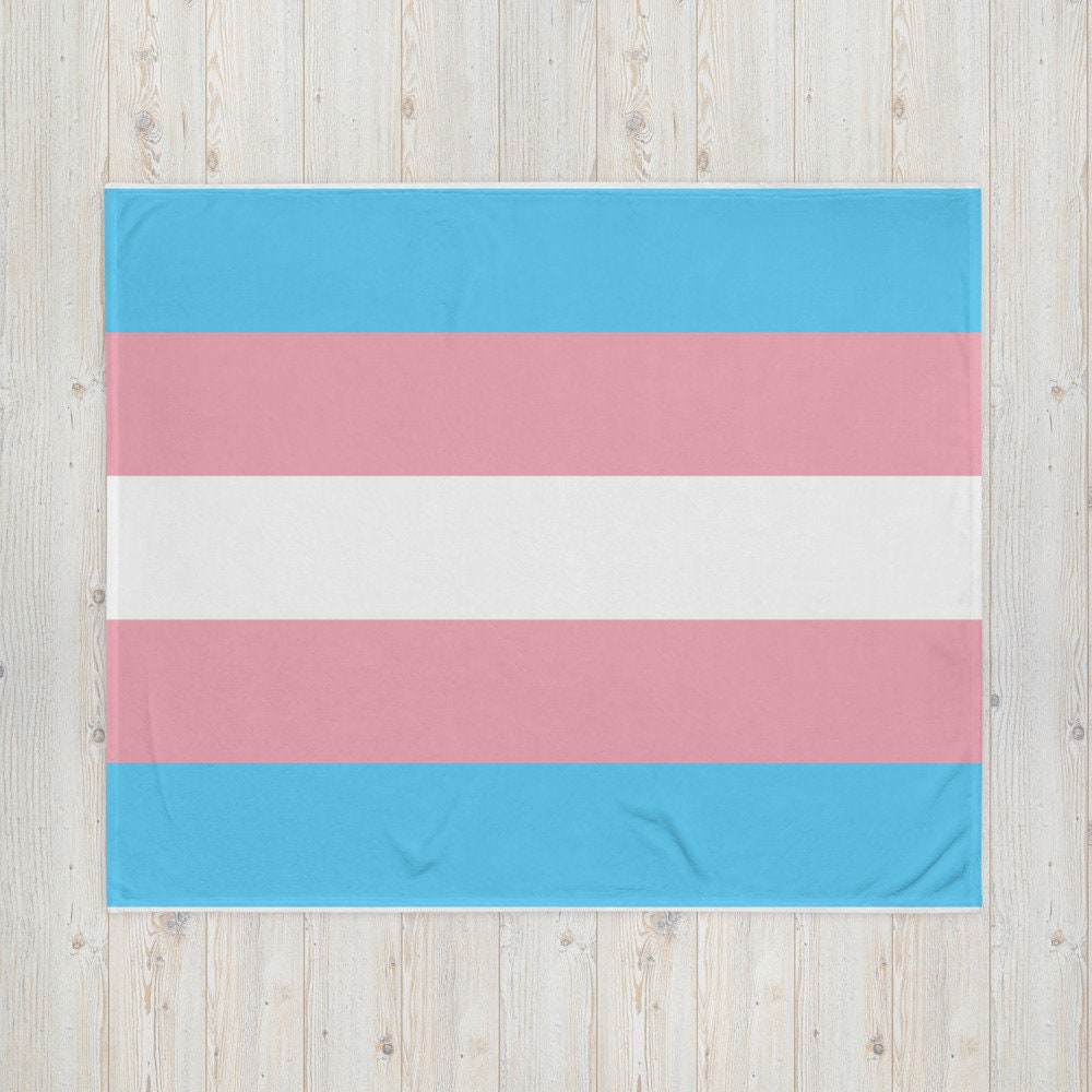 Transgender Pride Flag Throw Blanket - Etsy