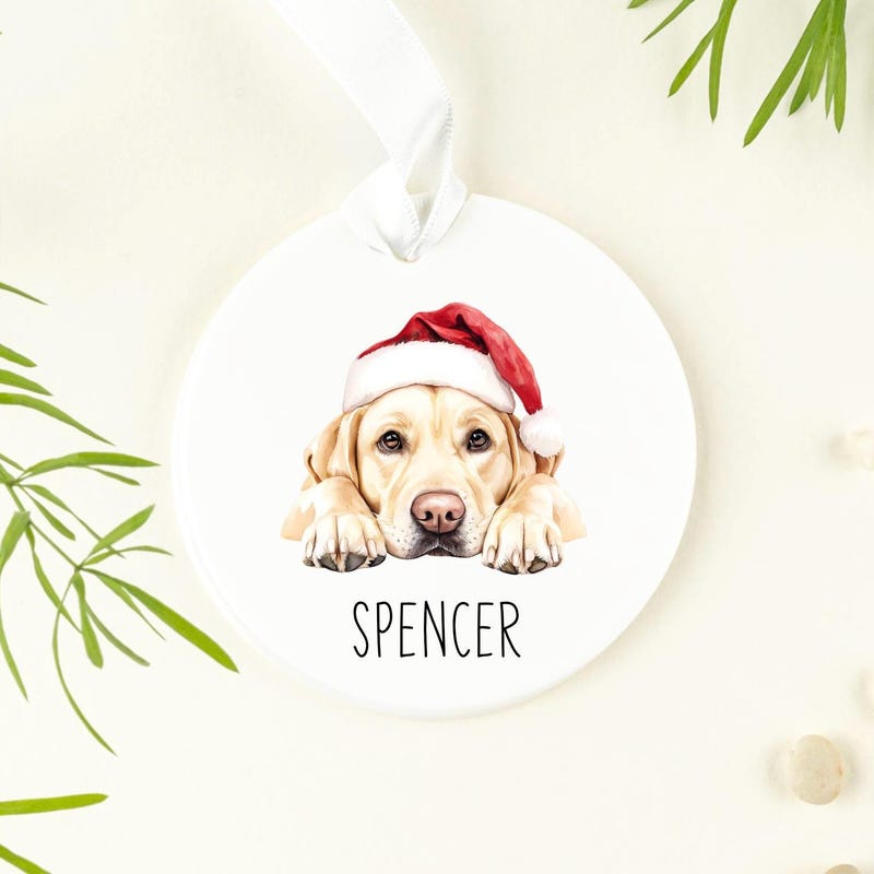 Labrador Christmas Decoration - Etsy UK