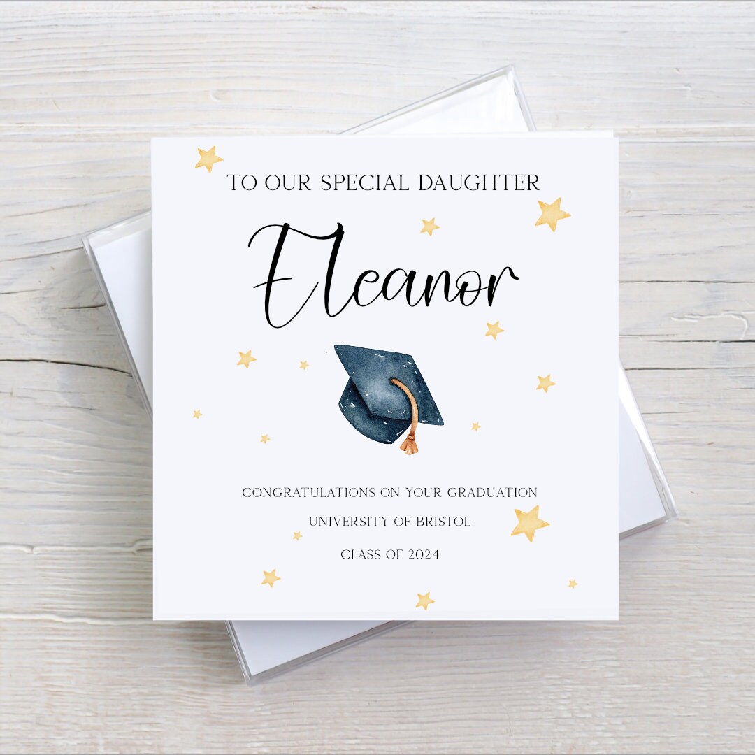 Personalised Graduation Card, Daughter Graduation Card, Son Graduation ...