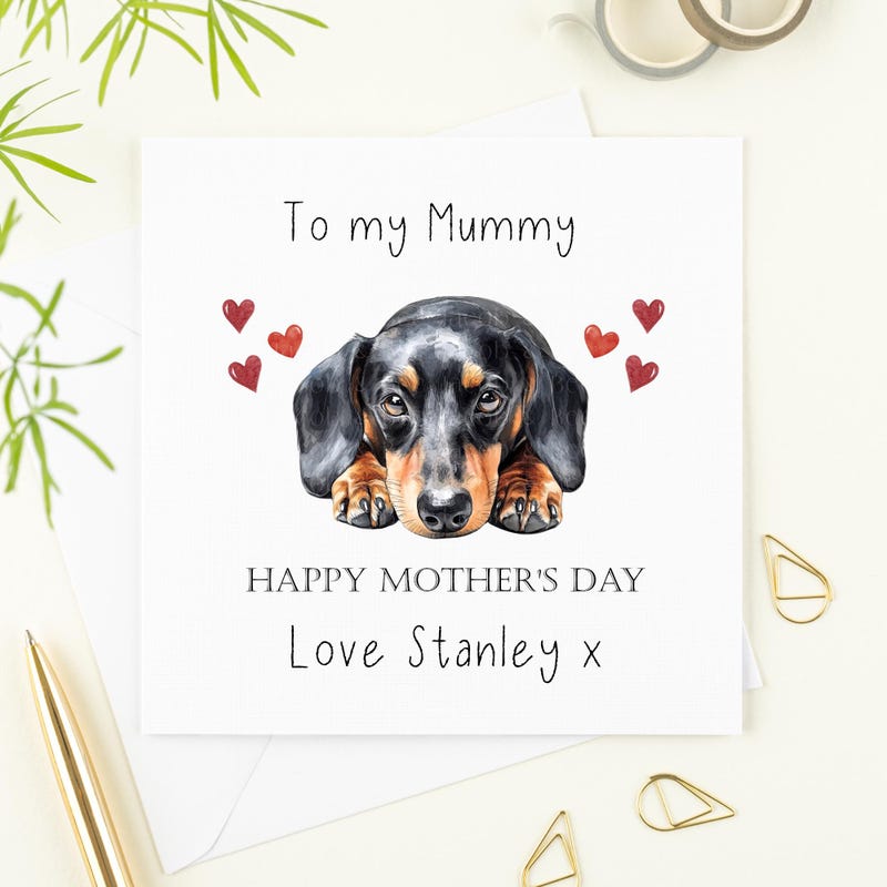 Mothers Day Card From Dog - Etsy UK
