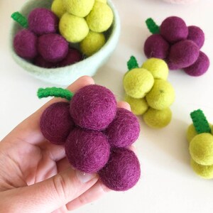 Felt Grapes, Sensory Play, Kids Play Food, Felt Fruit. - Etsy