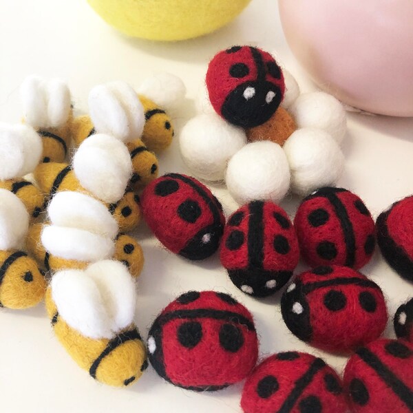 Felt Insects - Etsy