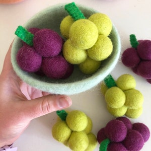 Felt Grapes, Sensory Play, Kids Play Food, Felt Fruit. - Etsy
