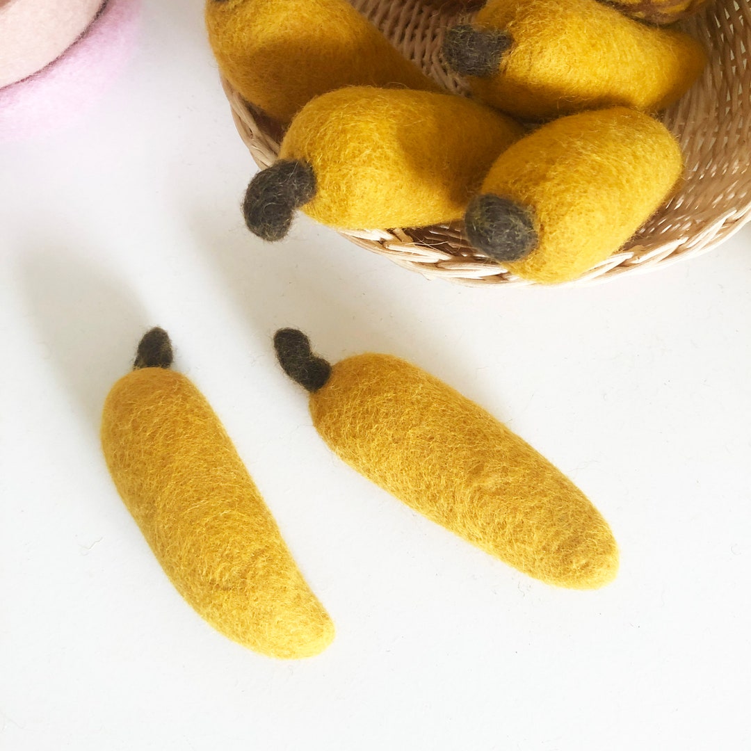 Felt Banana, Sensory Play, Kids Play Food, Felt Fruit. - Etsy