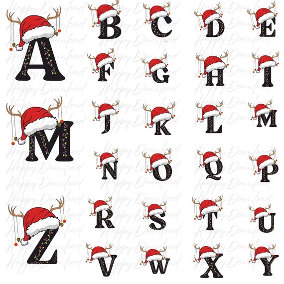 Printable Christmas Letters Of The Alphabet