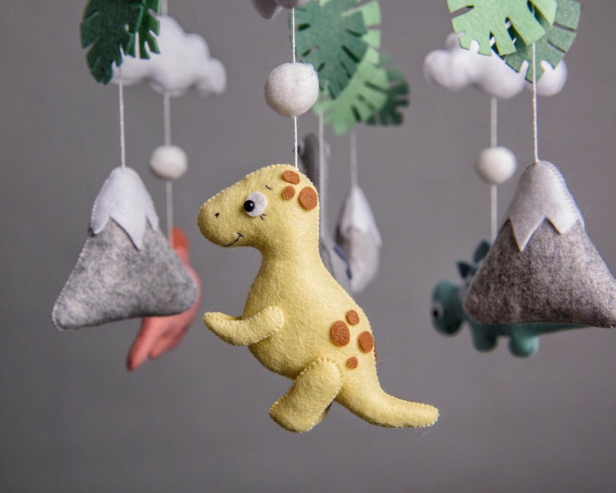 Dinosaur mobile/Baby mobile with dinosaurs for baby | Etsy