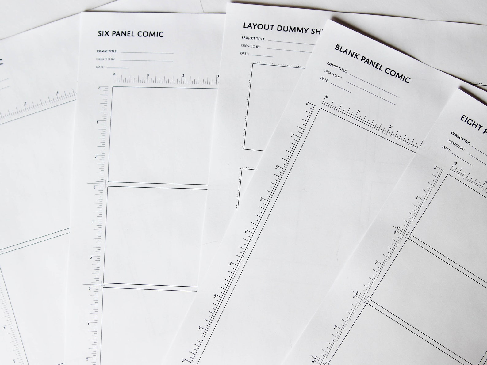 Blank Comic Storyboard Template 4 Panel Comic Template Six - Etsy Canada