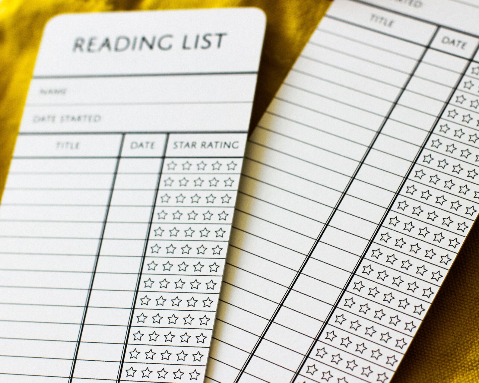 Reading List Bookmark Library Card Bookmark Vintage Library Bookmark ...