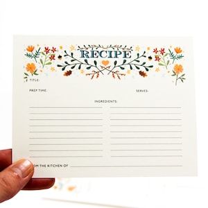 Winter Recipe Card | PRINTABLE - Etsy