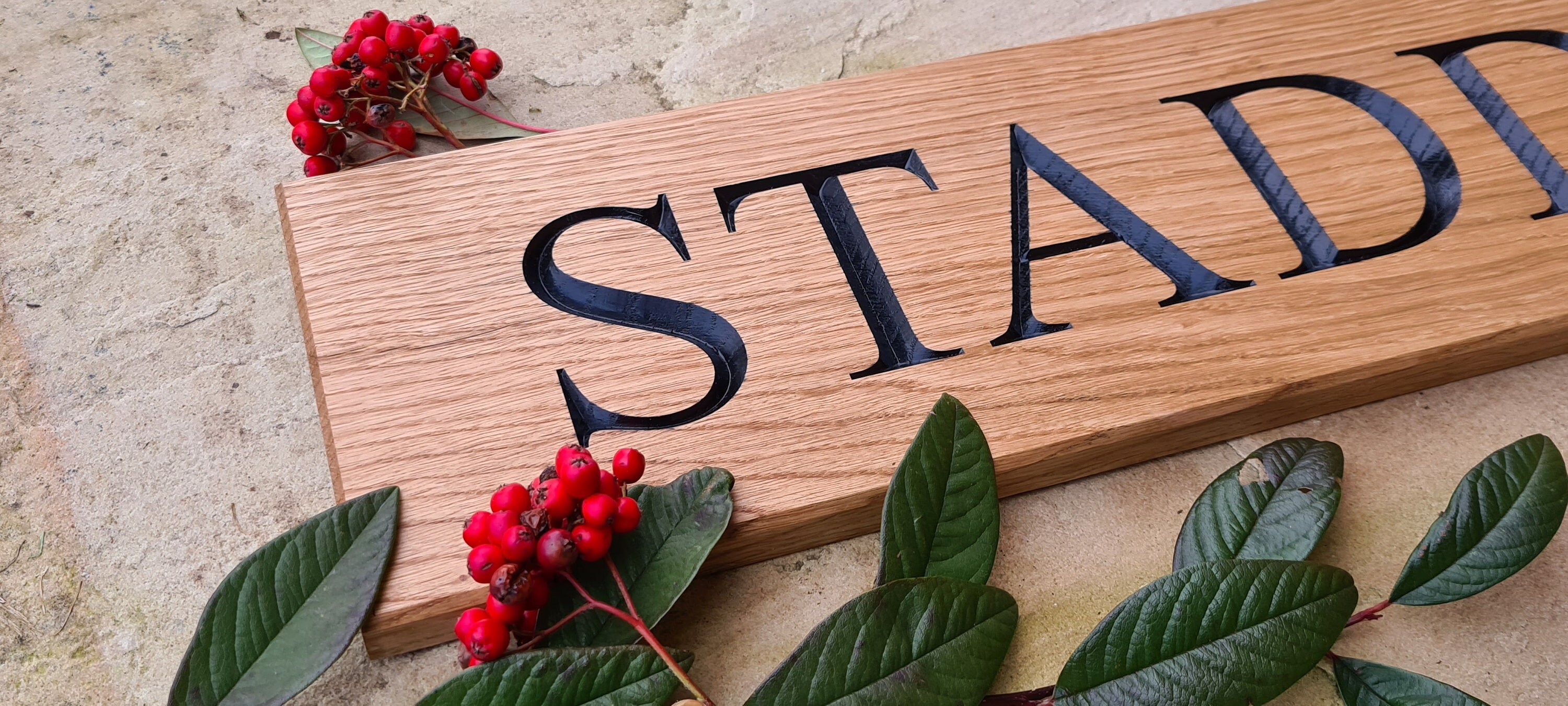 Oak House Sign / Wooden Sign / Bespoke Sign / House Plaque / House Name ...