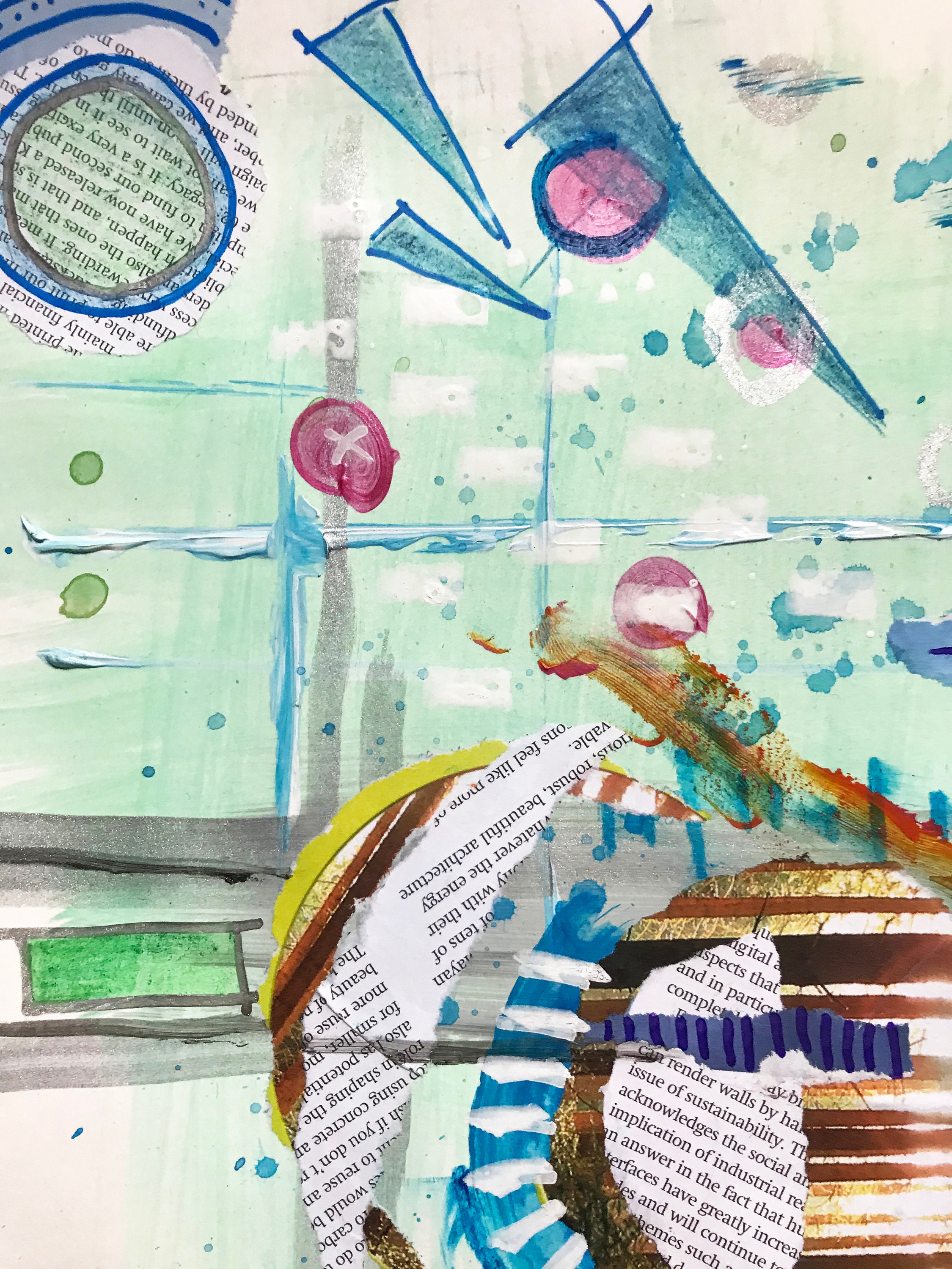 A3 Mixed Media Collage on Paper Print - Etsy