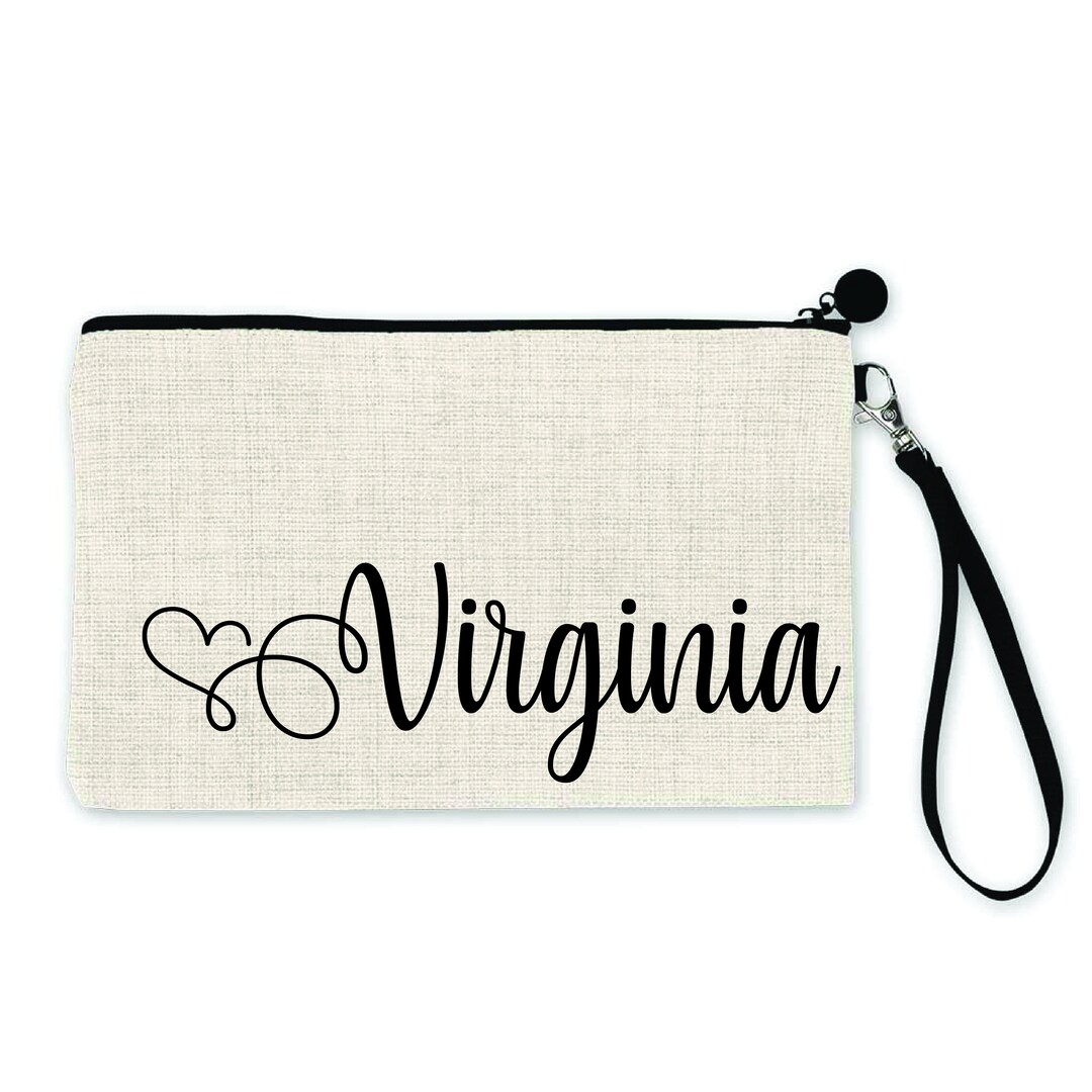 Custom Heart Script Cosmetic Bag - Etsy