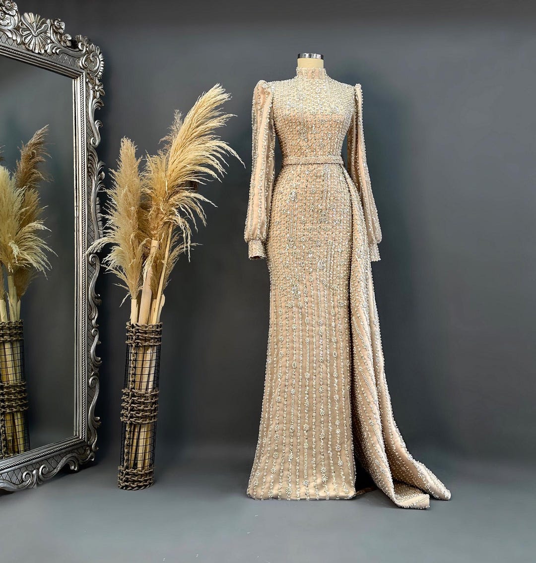 Blue Sparkling Night Dress Models Blue Color Evening Dress, Night Dress ...