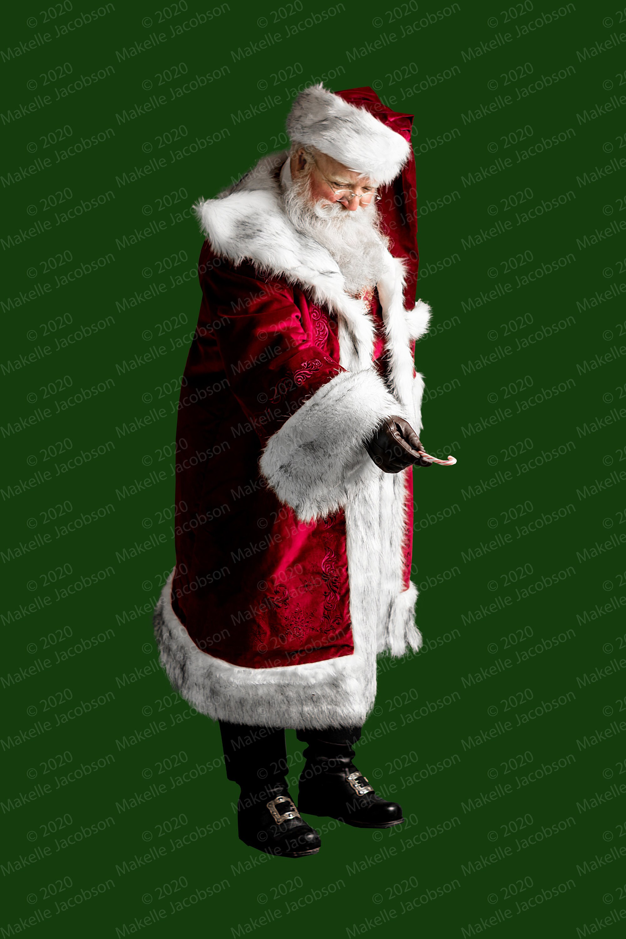 Santa Candy Cane PNG Digital Overlay - Etsy