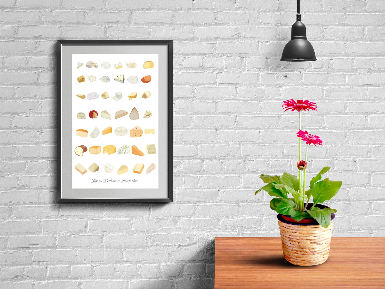Cheese Illustration Print Food Illustration Print Art Print - Etsy