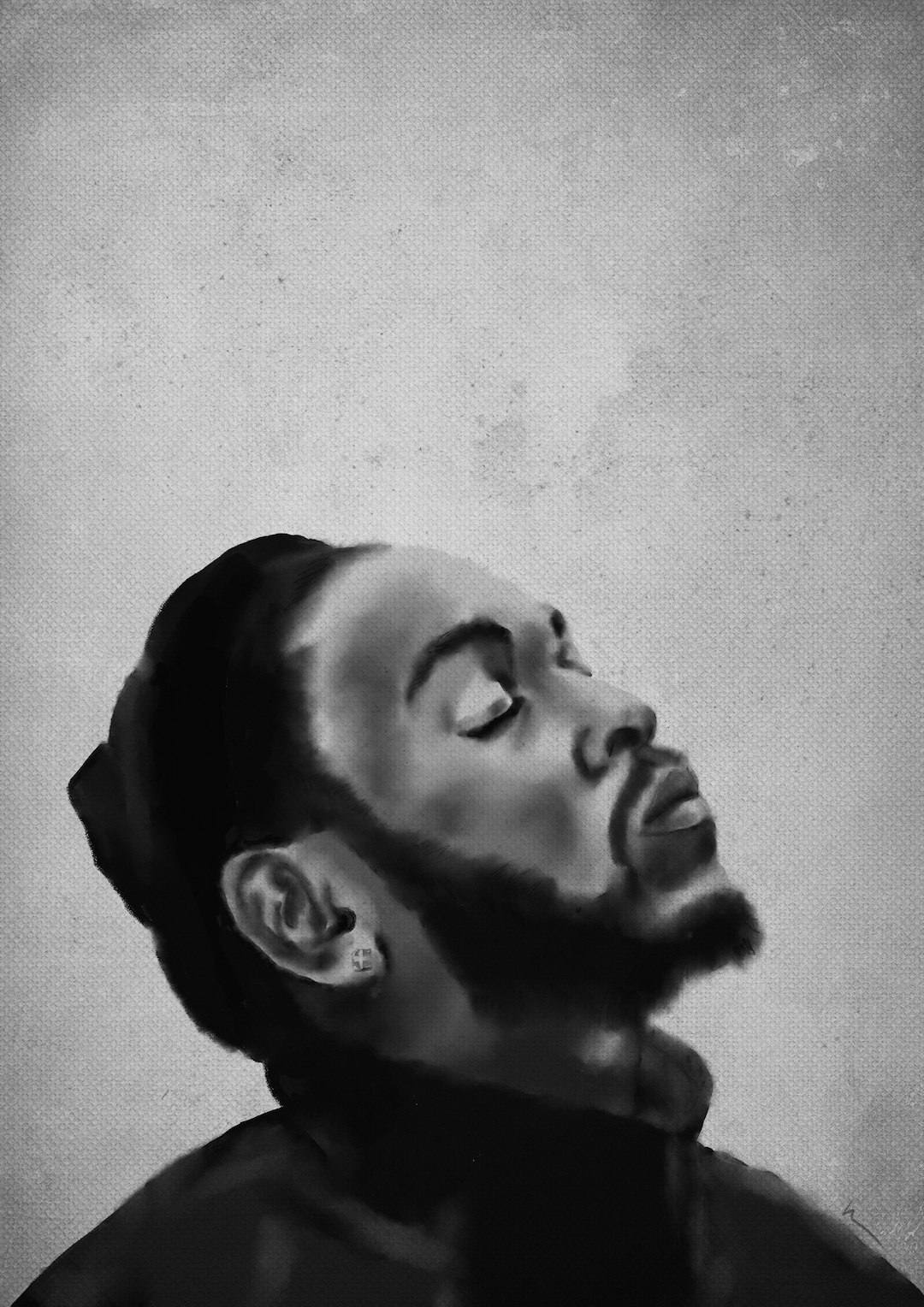 Kendrick Lamar Portrait Art Print: Hip Hop Music Wall Decor (A4) - Etsy