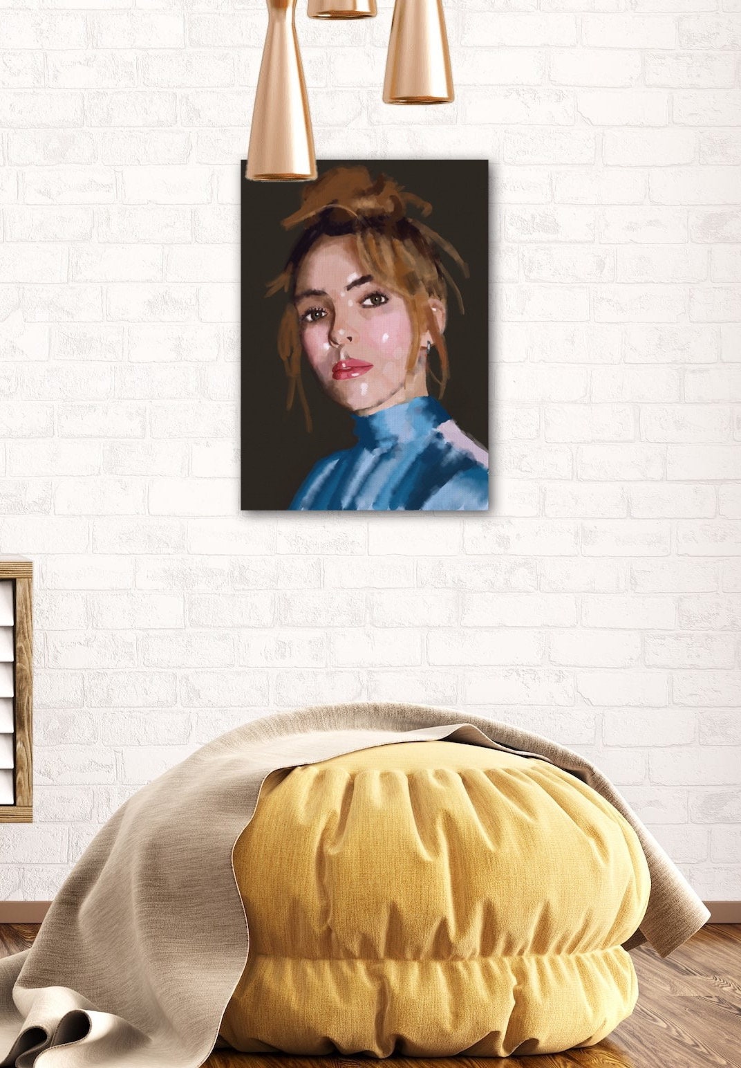 Jodie Comer Portrait Painting A3 Print Villanelle Killing Eve - Etsy UK