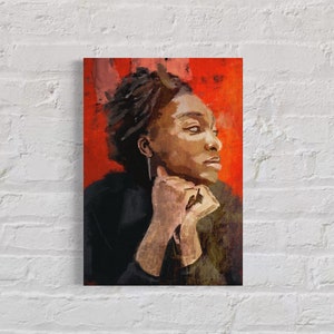 Little Simz Painting Art Print A3 - Iconic Rapper Portrait, Unique ...
