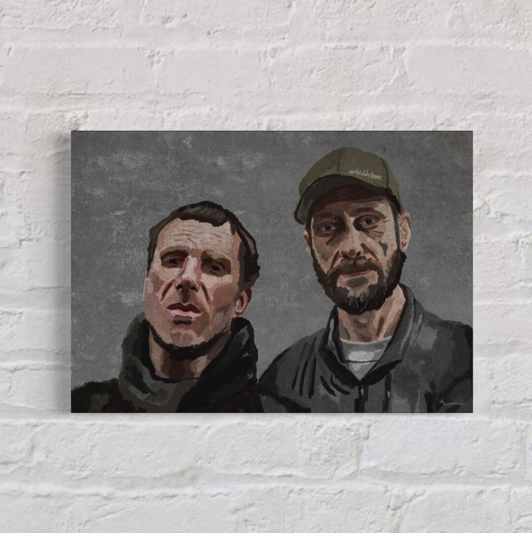 Sleaford Mods Portrait Painting Print, A3 Picture of Sleaford Mods ...