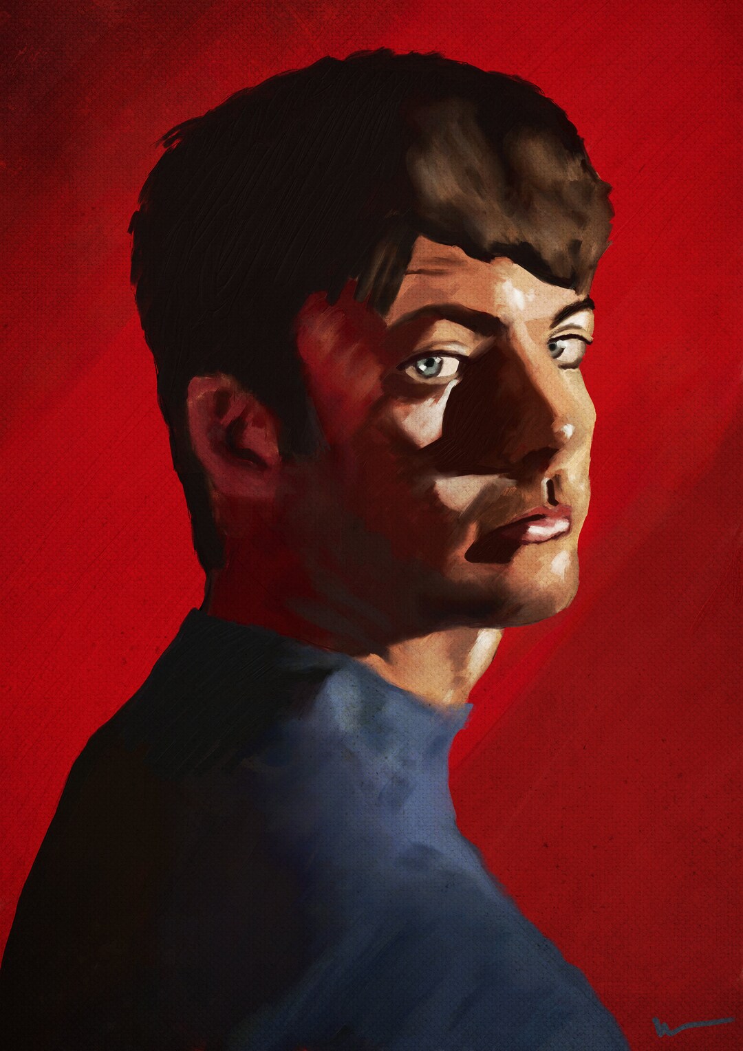 Grian Chatten Painting Print A4, Gift for Fontaines DC Fan, Music ...