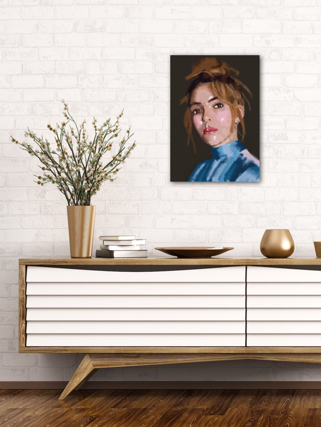 Jodie Comer Portrait Painting A3 Print Villanelle Killing Eve - Etsy UK