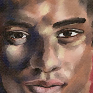 Marcus Rashford Painting Print A4, Rashy Portrait Print, Gift for ...