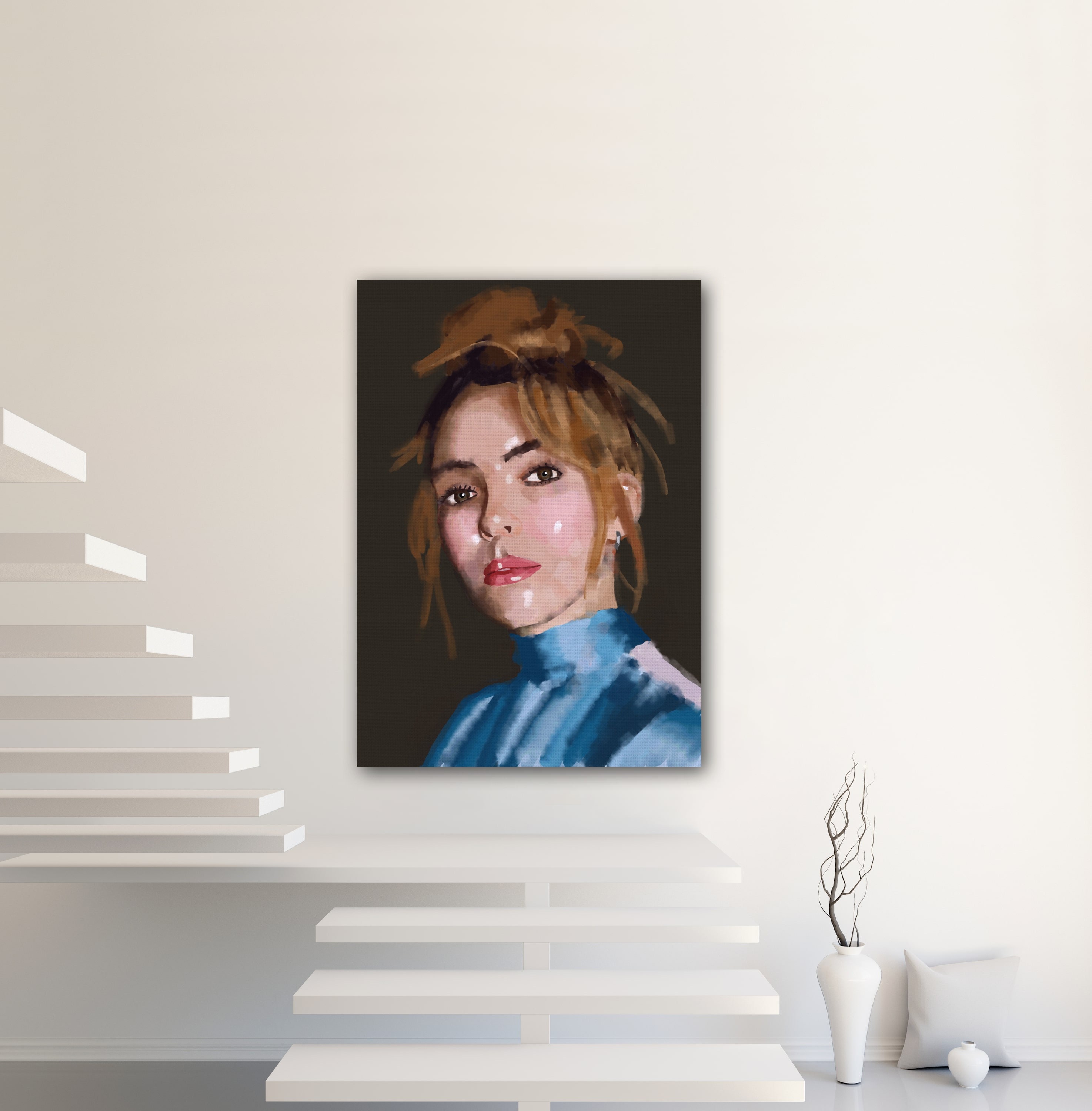 Jodie Comer Portrait Painting A3 Print Villanelle Killing Eve - Etsy UK