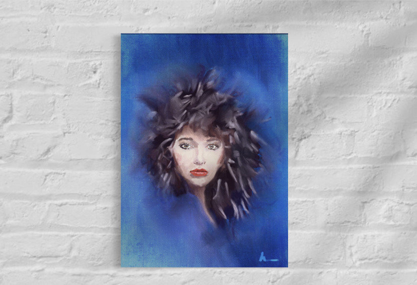 Kate Bush Portrait Art Print A4: Music Fan Gift - Etsy UK