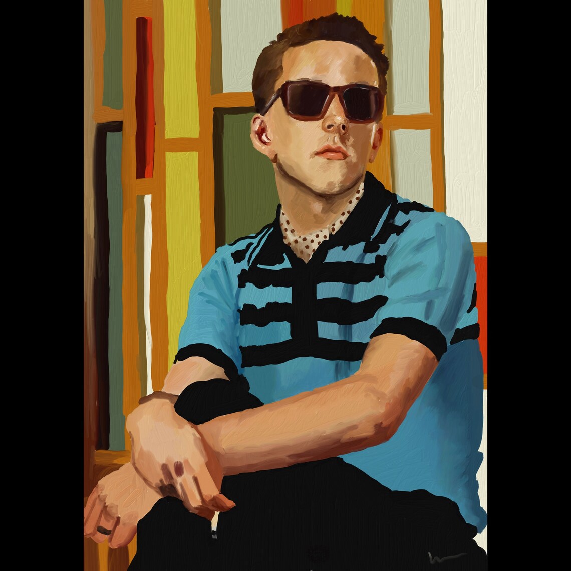 Terry Hall Portrait Painting the Specials Illustration Art - Etsy UK