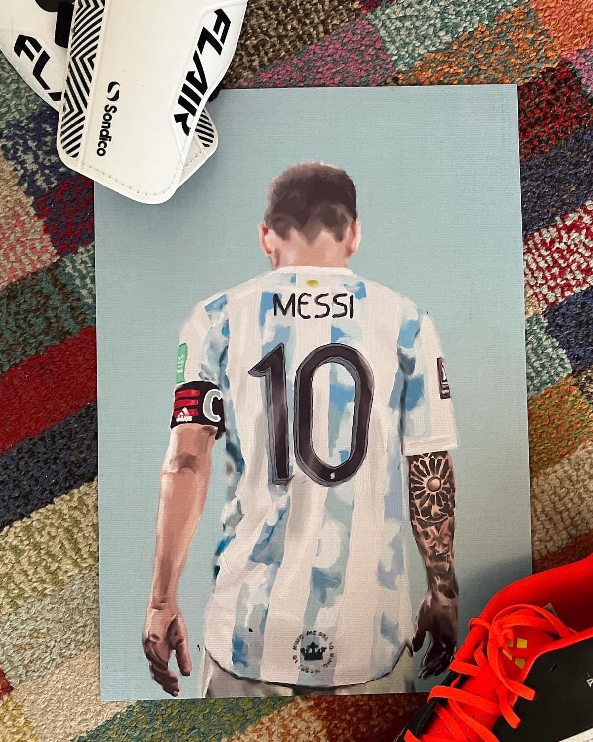 Lionel Messi Art Print A3: Iconic Football Star Portrait - Etsy
