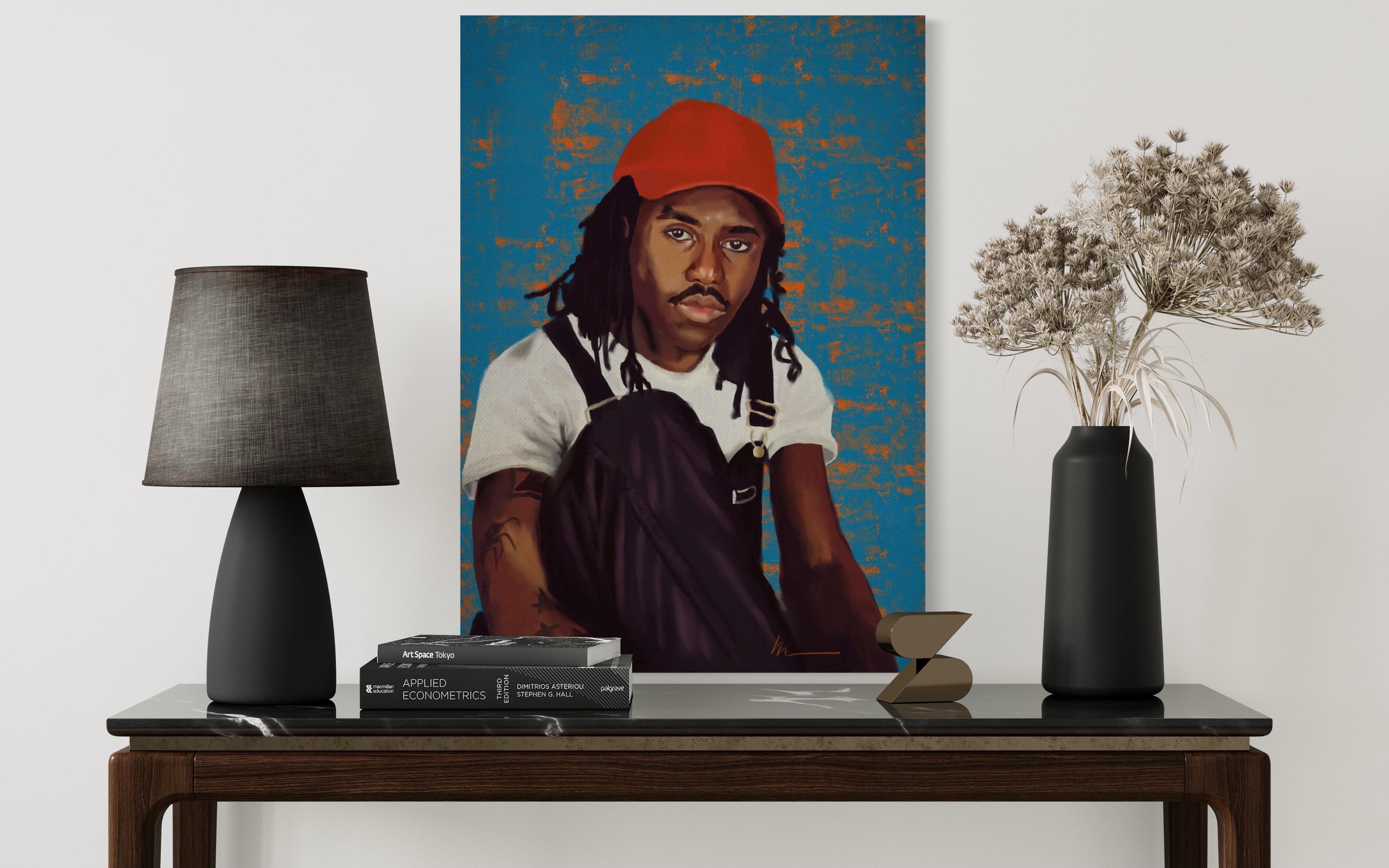 Dev Hynes Portrait Painting A3 Art Print: Blood Orange Music Wall Decor ...