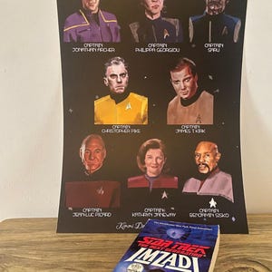 Star Trek Captains Art Print: Sci-fi Leaders Illustration - Etsy UK