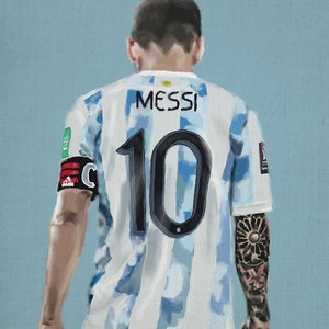 Lionel Messi Painting Art Print A3 - Iconic Football Star Artwork ...