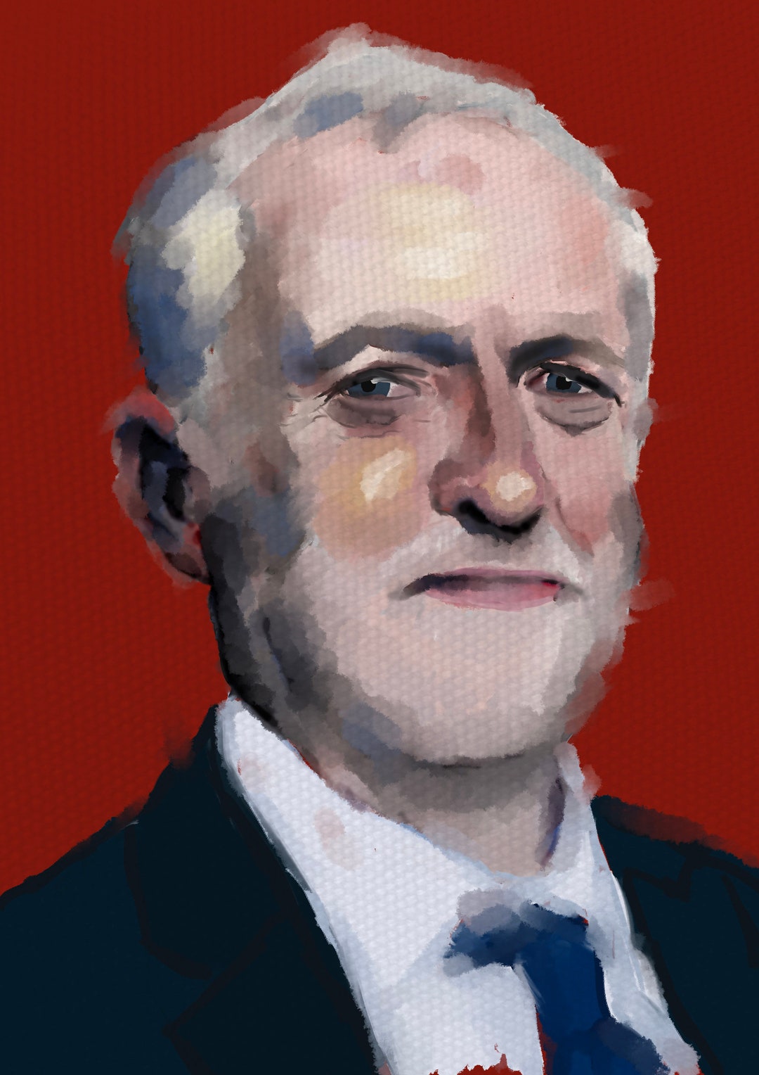Jeremy Corbyn Portrait Art Print - Political Icon Painting, Labour ...
