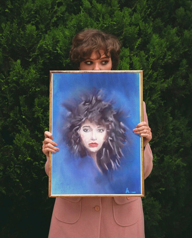 Kate Bush Portrait Art Print A4: Music Fan Gift - Etsy UK