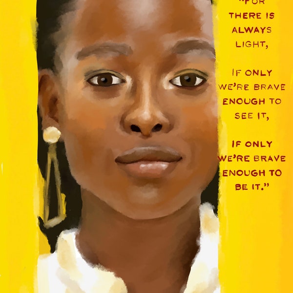 Amanda Gorman Print - Etsy UK