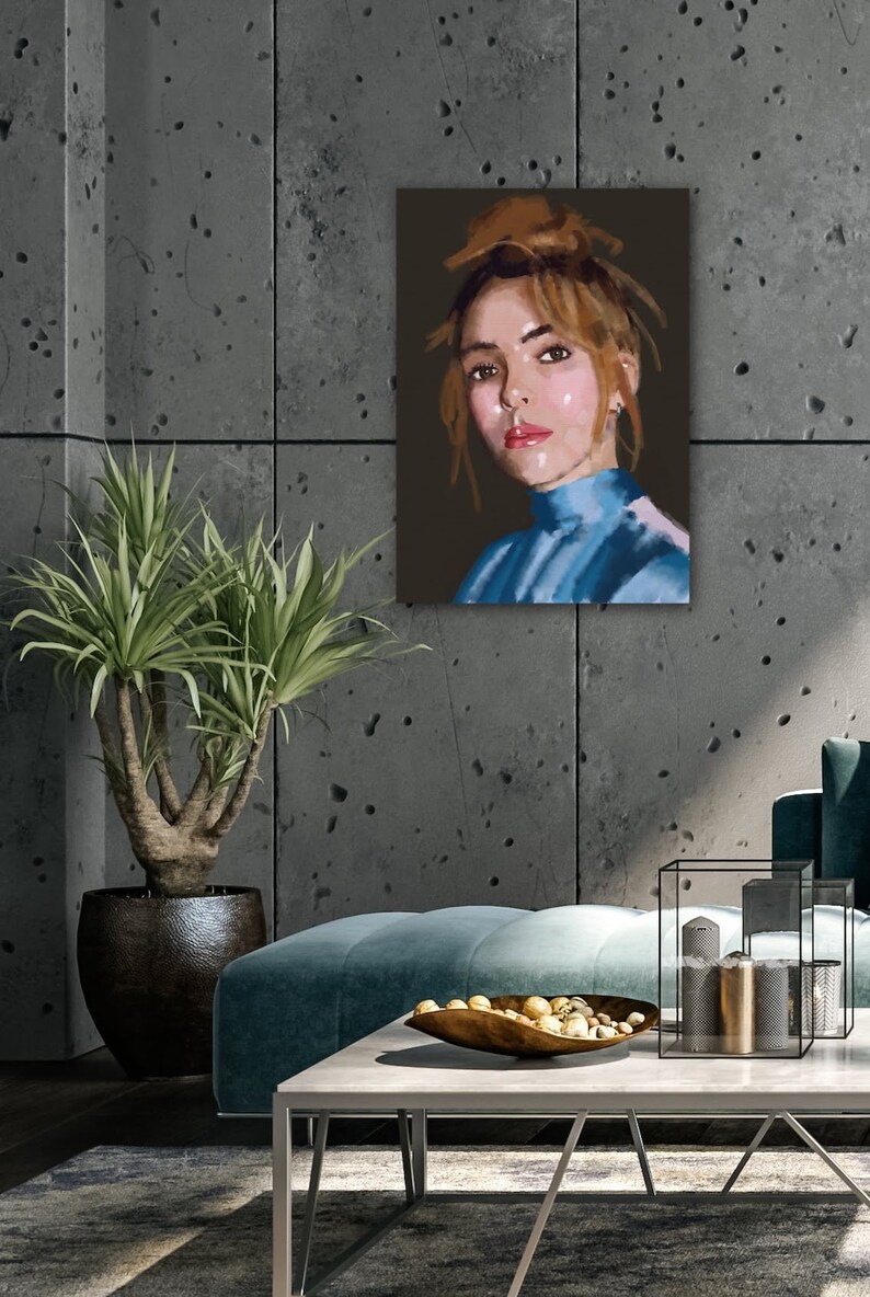 Jodie Comer Portrait Painting A3 Print, Villanelle Killing Eve Fan Art ...