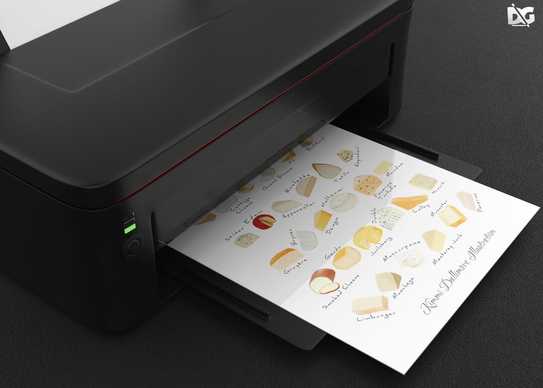 Cheese Varieties Printable Artwork, Instant Download, Cheese ...