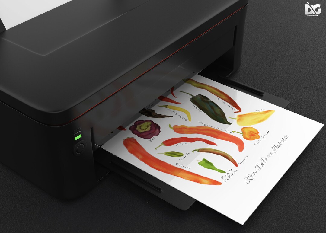 Peppers Printable Artwork, Instant Download, Pepper Illustration for ...