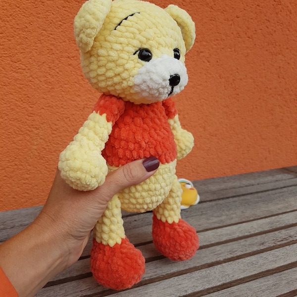 Yellow Teddy Bear - Etsy