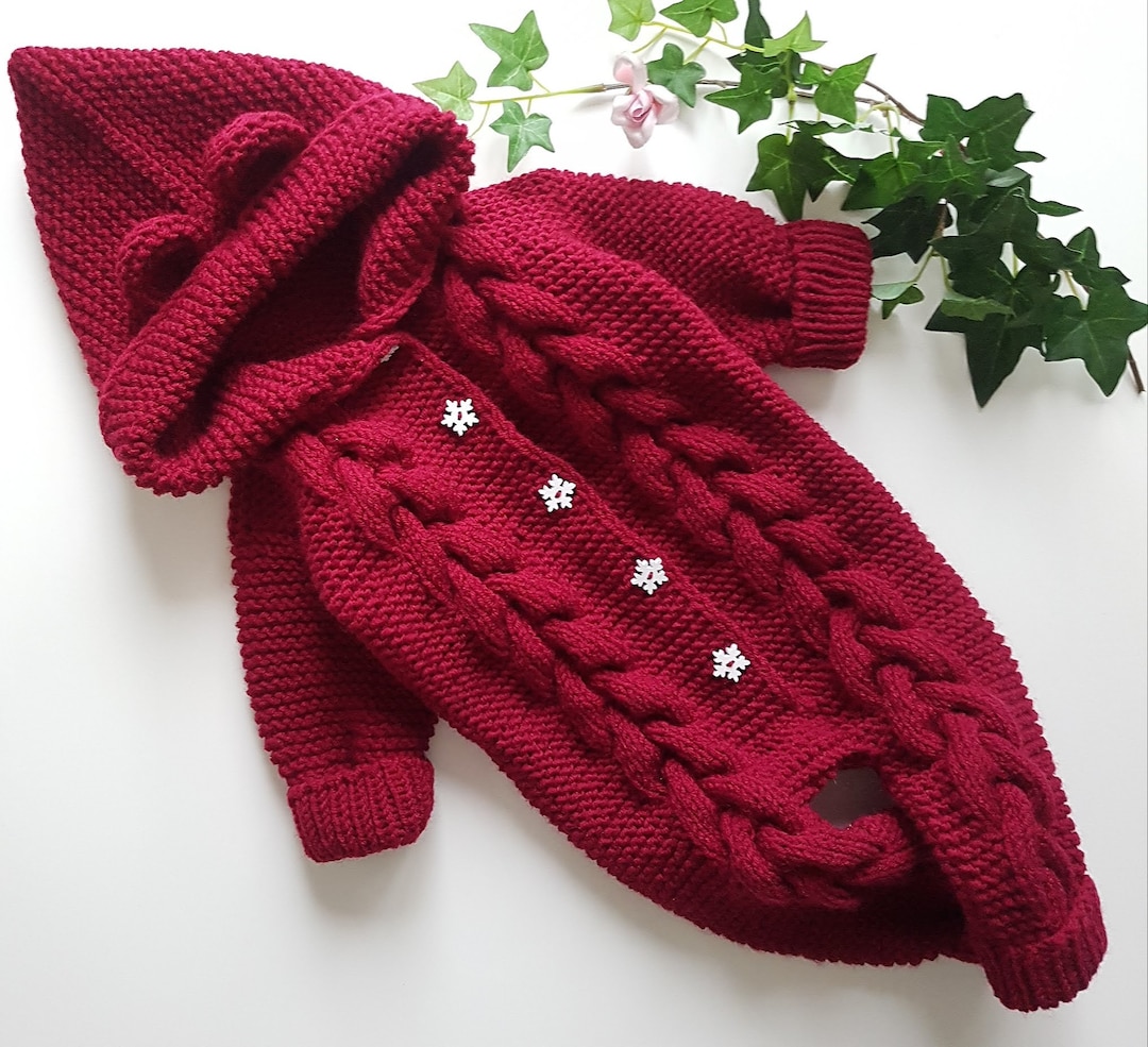 Baby Girl Outfit, Baby Girl Winter Clothes, Warm Wool Rompers Snowflake ...