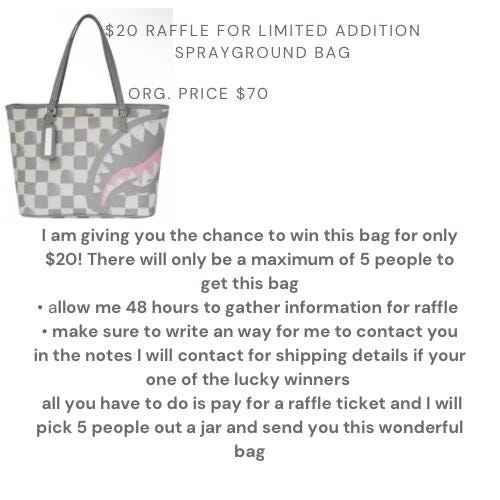 Sprayground Raffle Ticket - Etsy