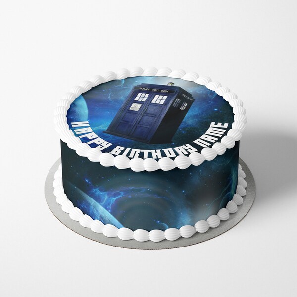 Tardis Cake Topper - Etsy